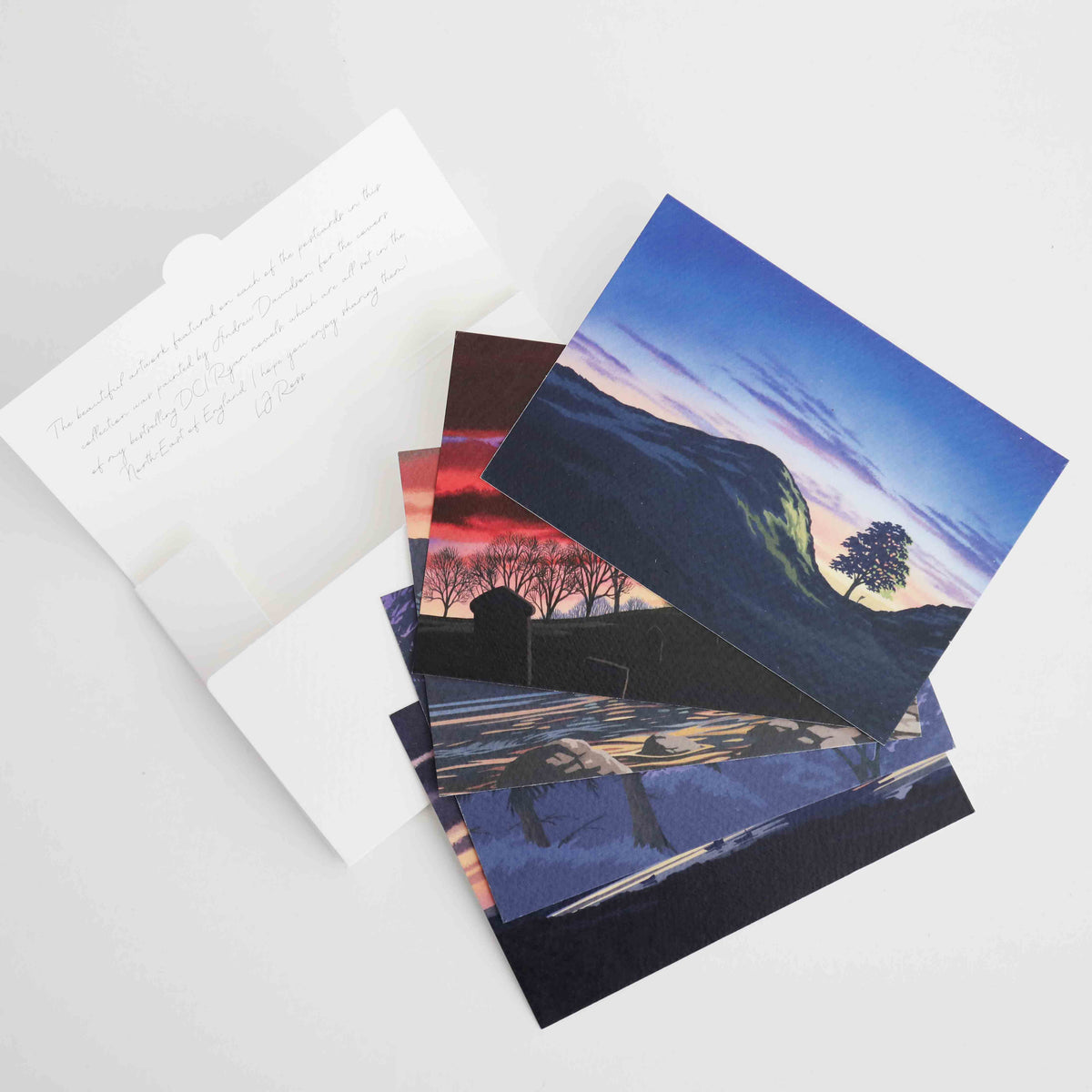 Set of 5 Fine Art Postcards- with gift box– LJ Ross Store